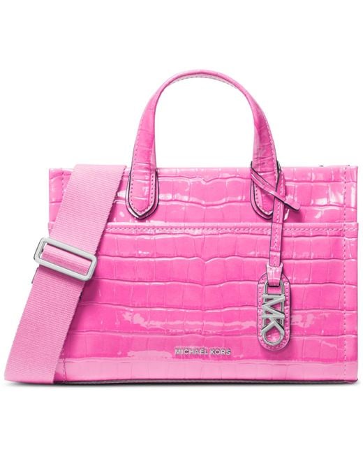 Michael Kors Michael Gigi Small East West Messenger in Pink | Lyst