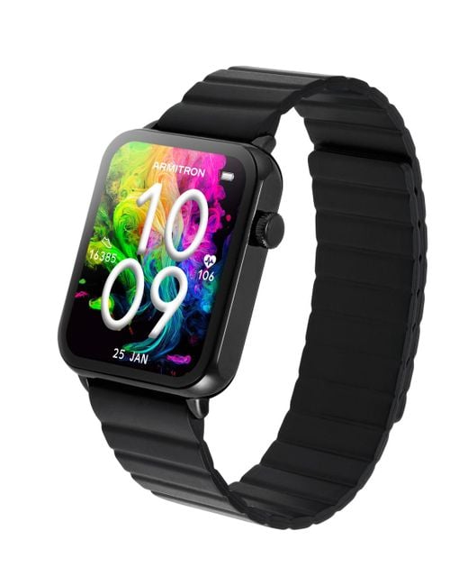 Armitron Connect Matrix Silicone Smartwatch in Black | Lyst