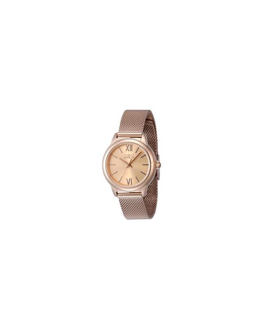 INVICTA WATCH 48251 Angel Quartz 3 Hand Rose Dial Watch in Black | Lyst