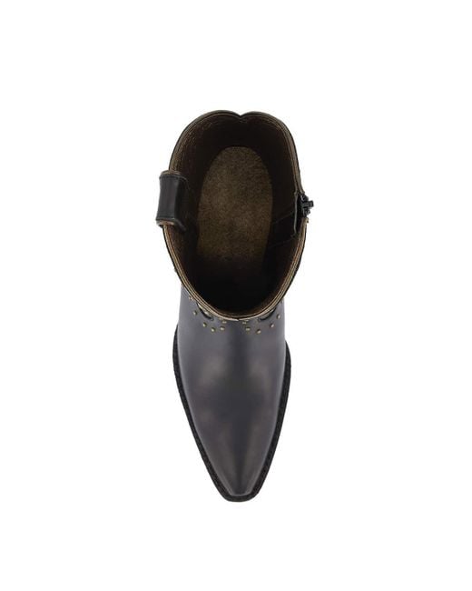 Forastero Premium Leather Western Short Boots By in Black | Lyst