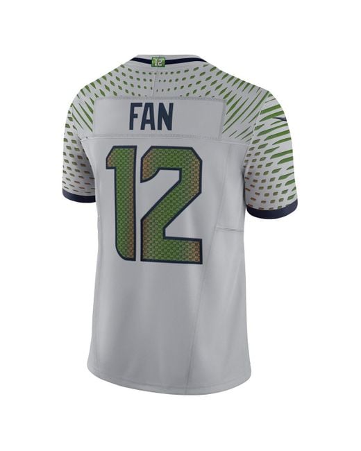 Nike 12s Wolf Seattle Seahawks 2025 Rivalries Collection Limited Jersey ...