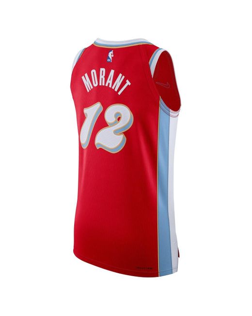 Nike Ja Morant Memphis Grizzlies 2024/25 Authentic Player Jersey in Red ...