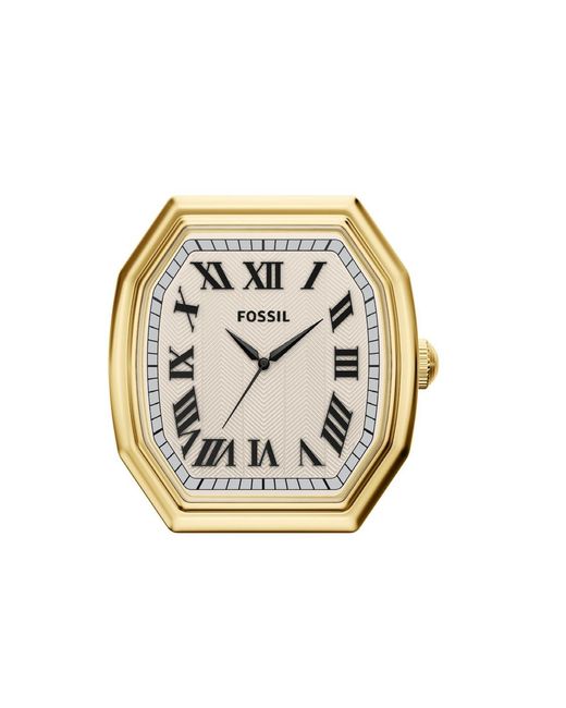 Fossil Harlow Three-hand -tone Alloy Desk Clock in Metallic | Lyst