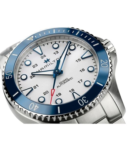 Hamilton Swiss Automatic Khaki Navy Scuba Stainless Steel Bracelet ...