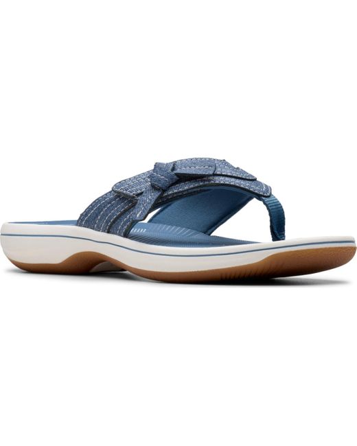 Clarks Cloudsteppers Breeze Dalia Sandals in Blue | Lyst