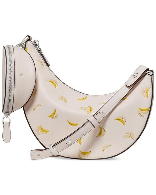 Kate Spade Duo Banana Small Crossbody Handbag in Natural | Lyst