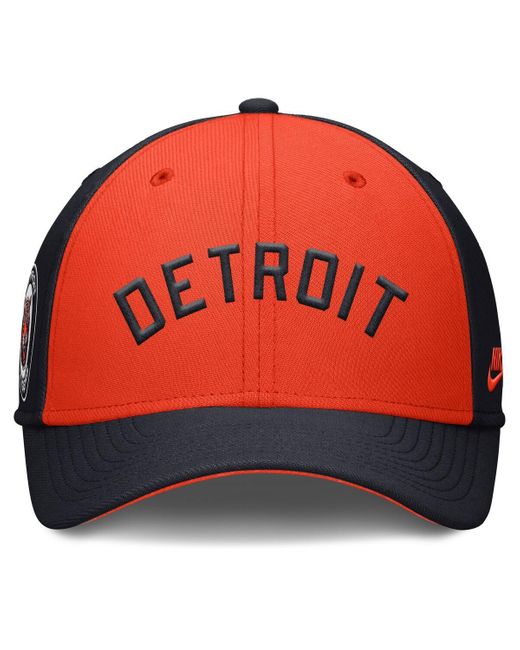 Nike Navy/orange Detroit Tigers Rise Swoosh Performance Flex Hat in Red ...