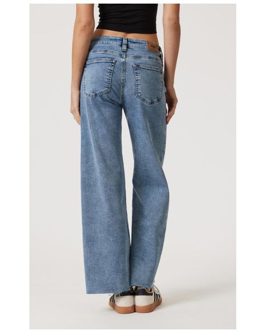 Mavi Mavi Paloma Wide Leg In Light Brushed Tribeca in Blue | Lyst