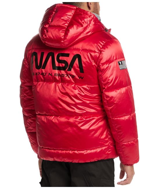 Space One Nasa-inspired Reversible Two-in-one Puffer Jacket for Men | Lyst