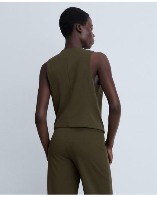 Mango Buttoned Suit Waistcoat in Blue | Lyst