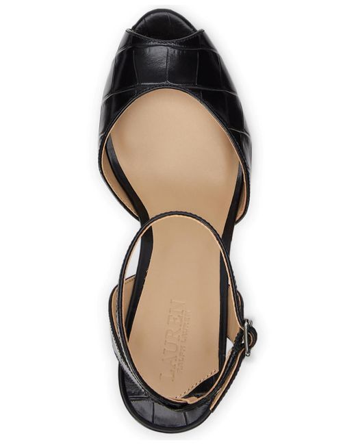 Ralph Lauren Laura Ralph Lauren Kyla Dress Sandals in Metallic | Lyst