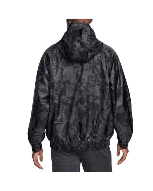 Nike Liverpool Windrunner Anorak Half-zip Jacket in Black for Men | Lyst