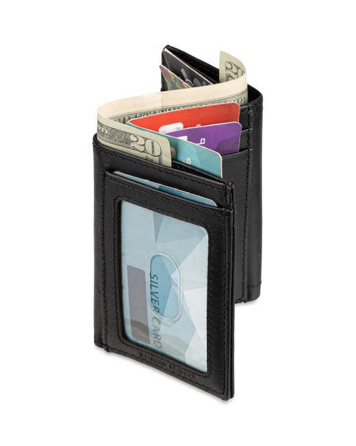 Dockers Rfid Leather Z-fold Trifold Wallet in Black for Men | Lyst