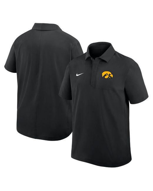 Nike Iowa Hawkeyes 2025 Coaches Sideline Polo Shirt in Black for Men | Lyst
