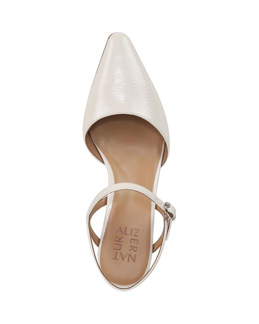 Naturalizer Tara Pointed Toe Ankle Strap Pumps in White | Lyst