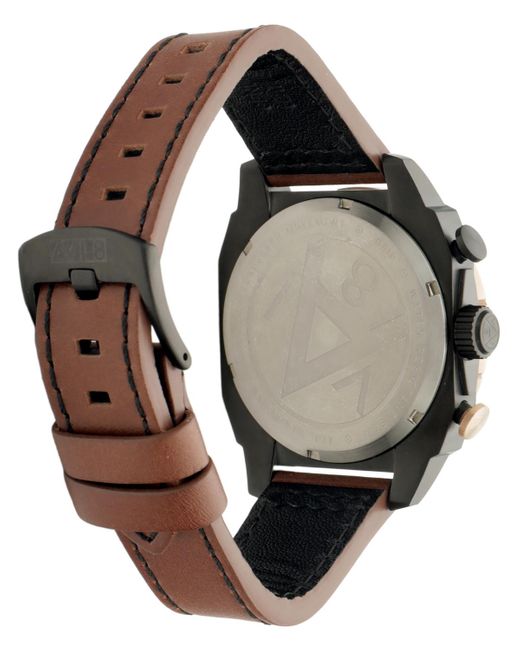 AVI-8 Hawker Hunter Atlas Dual-time Chronograph Brown Leather Strap ...