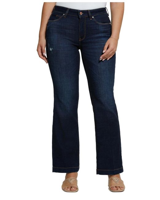 Guess Sexy Low Rise Bootcut Jeans In Blue Lyst