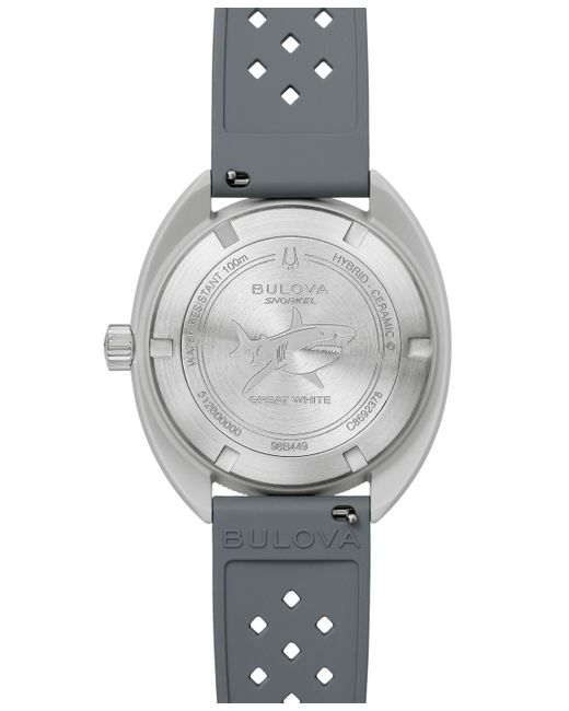Bulova Snorkel Hnbr Rubber Strap Watch 41mm in Gray for Men | Lyst