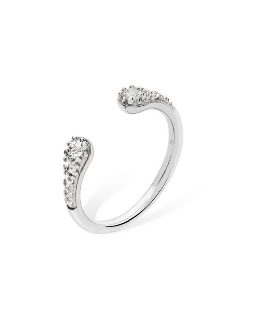 Lucy Quartermaine Open Skinny Drip Ring in Metallic | Lyst