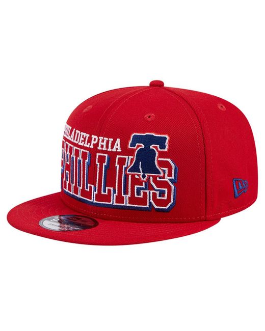 KTZ Philadelphia Phillies Game Day Bold 9fifty Snapback Hat in Red for ...