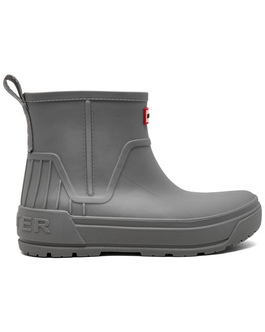 HUNTER Wales Waterproof Rain Booties From Finish Line in Gray | Lyst
