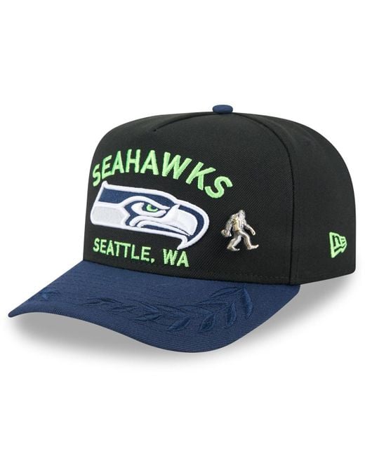 KTZ Black/ College Navy Seattle Seahawks 2025 Nfl Draft On Stage A ...