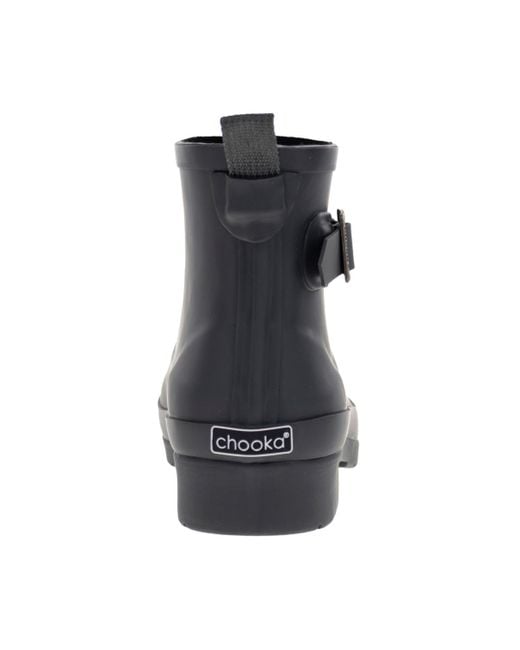 Chooka Eastlake Ankle Rain Boot in Black | Lyst