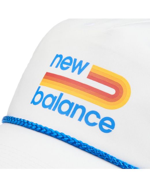 New Balance Dna Logo Grandpa Graphic Hat in White for Men | Lyst