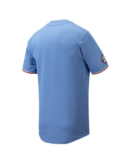 Nike Ole Miss Rebels Replica Full-button Baseball Jersey in Blue for ...