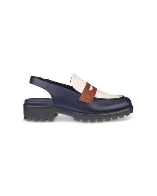 Ecco Modtray Slingback Loafers in Blue | Lyst