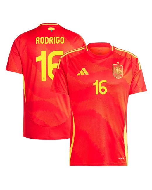 adidas Rodrigo Spain National Team 2024 Home Replica Jersey in Red for ...