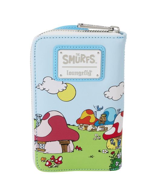 Loungefly The Smurfs Smurfette Zip-around Wallet in Blue | Lyst