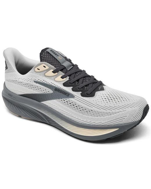 Brooks Ghost 17 Running Sneakers From Finish Line in Gray for Men | Lyst