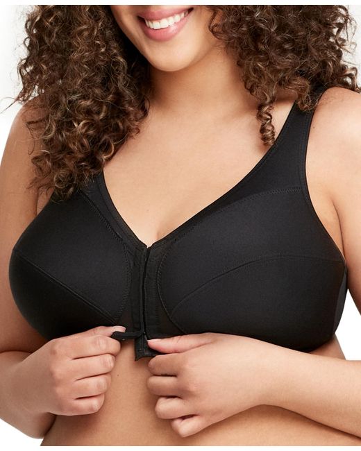 Glamorise Full Figure Plus Size Magiclift Front Close Posture Back ...