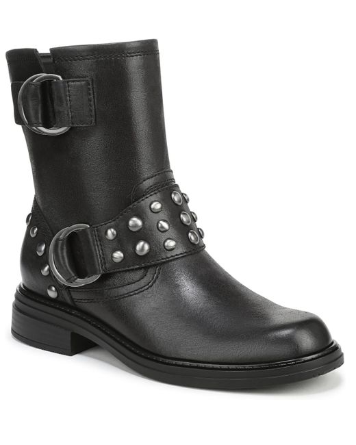 Naturalizer Optimus-stud Western Short Boots in Black | Lyst