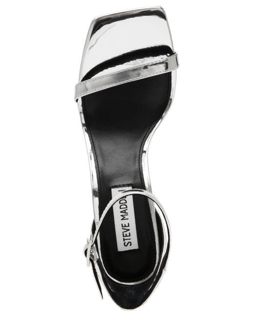 Steve Madden Piked Two-piece Stiletto Sandals in White | Lyst