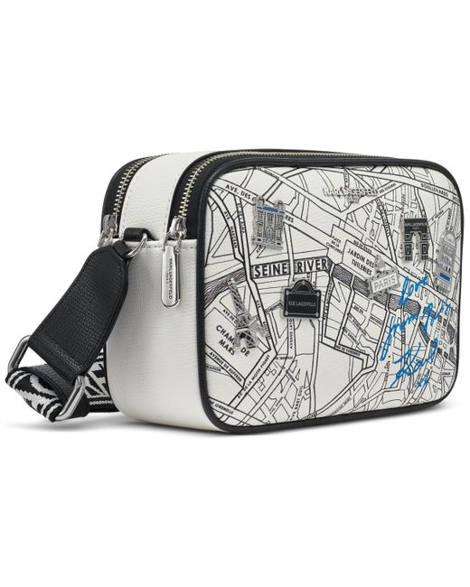 Karl Lagerfeld Maybelle Crossbody Travel Print & Pins in Metallic | Lyst
