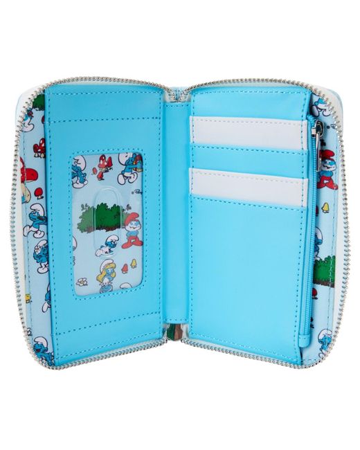 Loungefly The Smurfs Smurfette Zip-around Wallet in Blue | Lyst