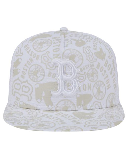 KTZ Boston Red Sox Logo Dunes A-frame Trucker 9fifty Snapback Hat in ...