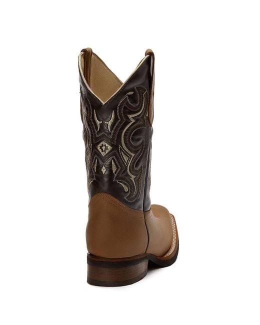 Forastero Men Leather Boots Western Cowboy in Brown for Men | Lyst