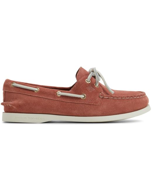 Sperry Top-Sider Ao 2-eye Round Toe Boat Shoe in Pink | Lyst