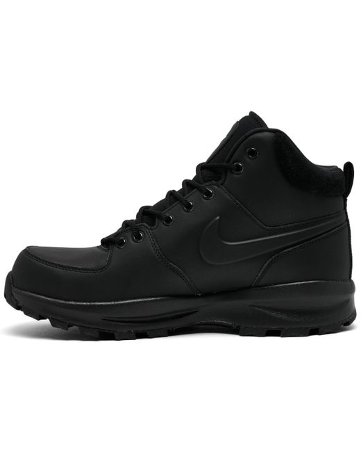 Nike Manoa Leather Boots From Finish Line in Black for Men | Lyst