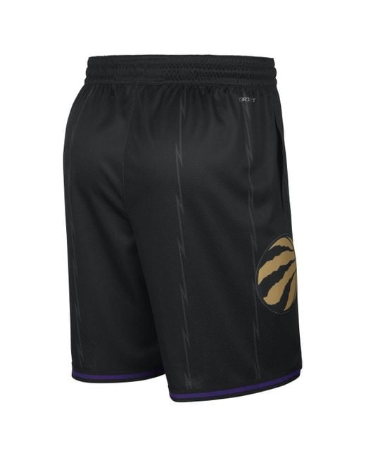 Nike Toronto Raptors 2024/25 City Edition Swingman Shorts in Black for ...