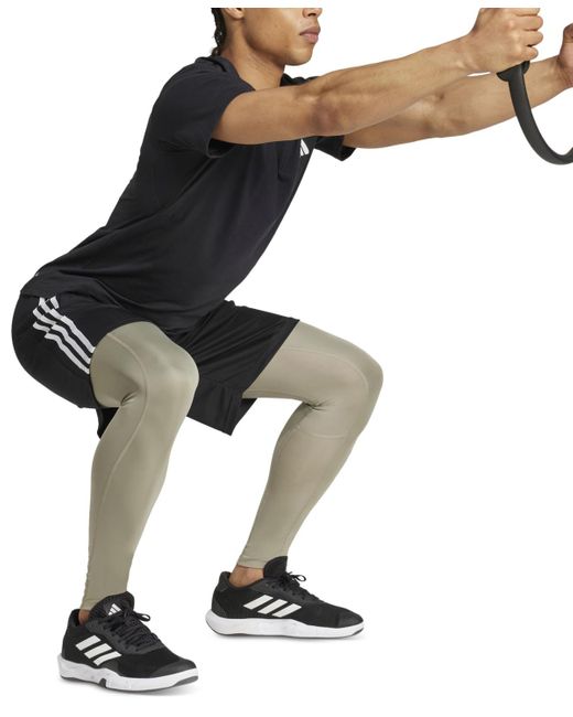 adidas Tech-fit Tf Long Compression Tights in Natural for Men | Lyst