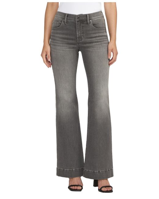 Jag Kait Mid Rise Flare Leg Jeans in Gray | Lyst