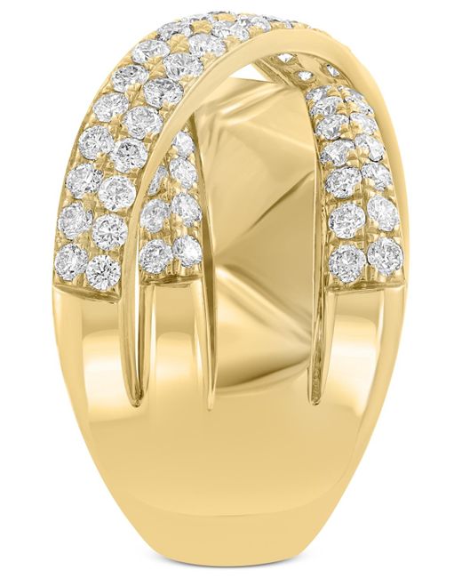 Effy Effy Diamond Crossover Statement Ring (1-5/8 Ct. T.w. in Metallic ...