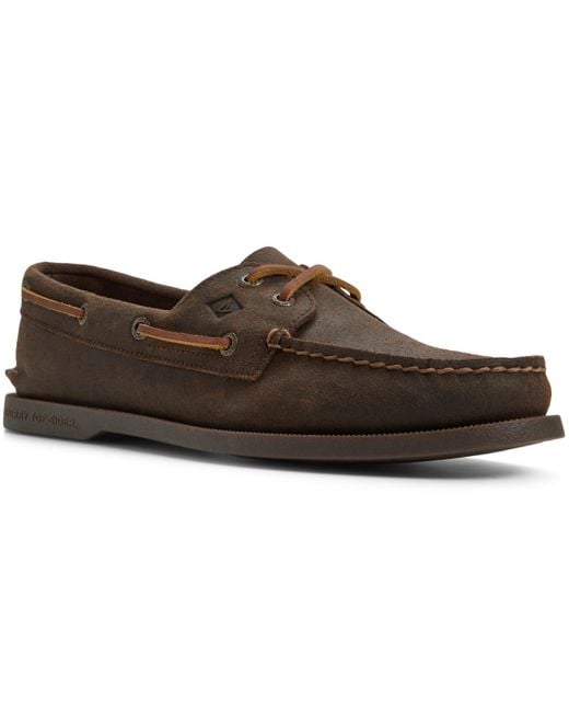 Sperry Top-Sider Authentic Original 2-eye Boat Shoe in Brown for Men | Lyst