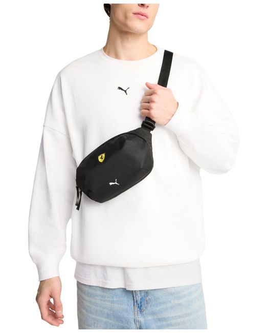 PUMA X Ferrari Logo Crossbody Bag in White for Men | Lyst
