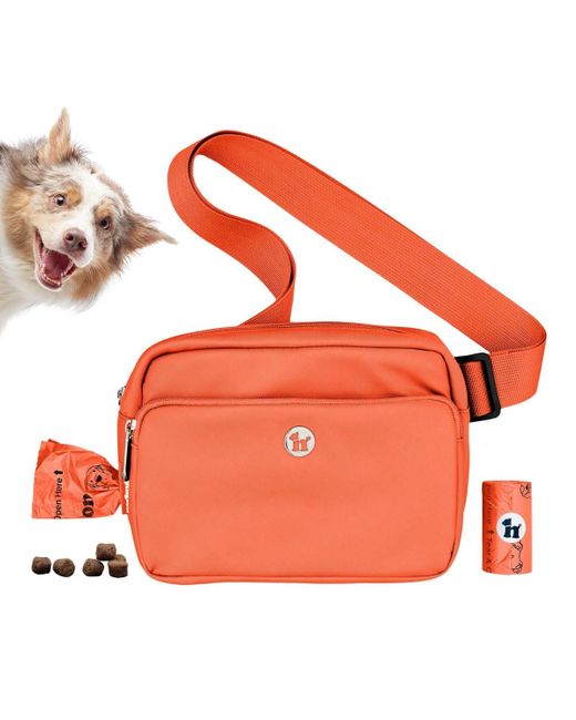 Puppington 3-in-1 Crossbody Dog Walk Bag in Orange | Lyst