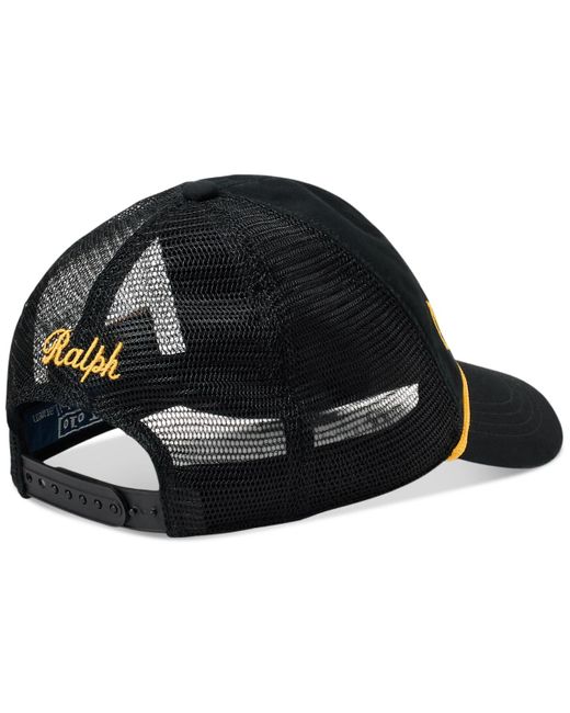 Polo Ralph Lauren Ralph's Garage Canvas Trucker Cap in Green for Men | Lyst
